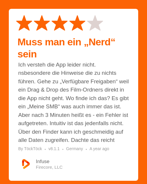 Infuse • Video Player review on Mac App Store